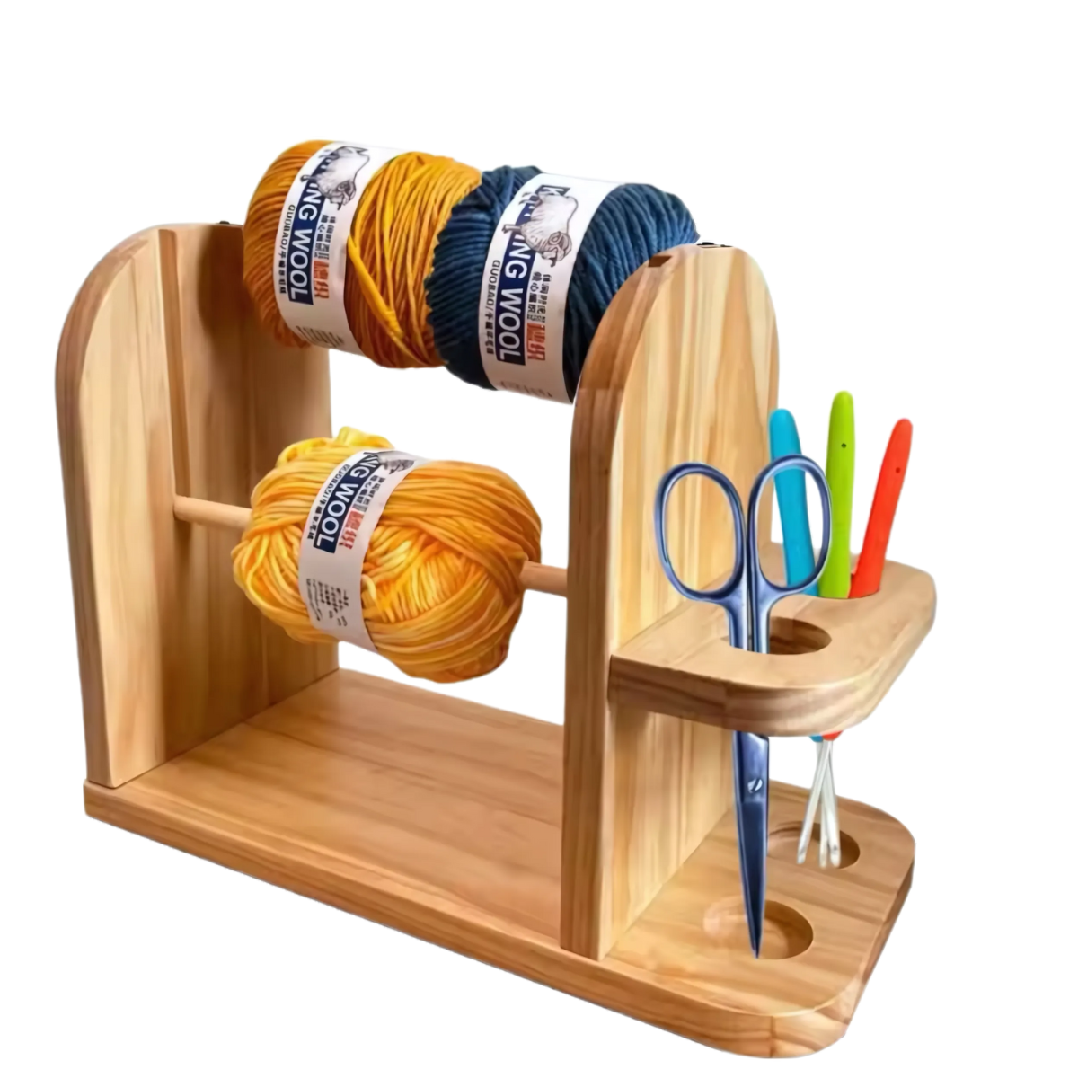 Yarn Spool Holder & Craft Organizer – Hooks & Needles