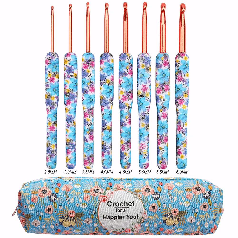 Delux Ergonomic Crochet Hook Set – Hooks & Needles