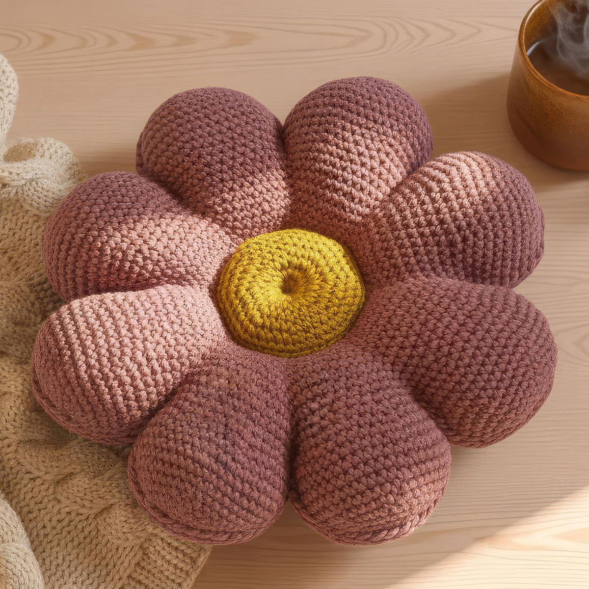 Flower Cushion Crochet Pattern – Hooks & Needles