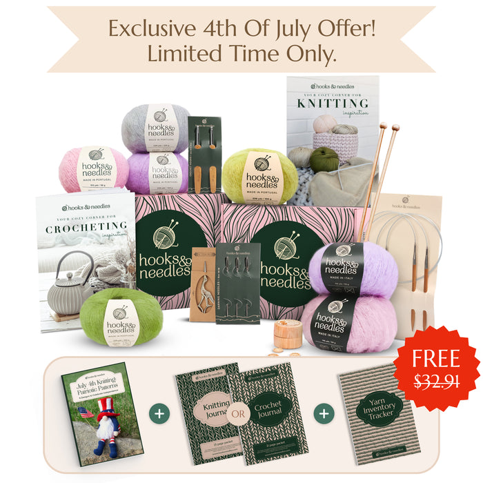 Hooks & Needles Knitting and Crochet Subscription Box