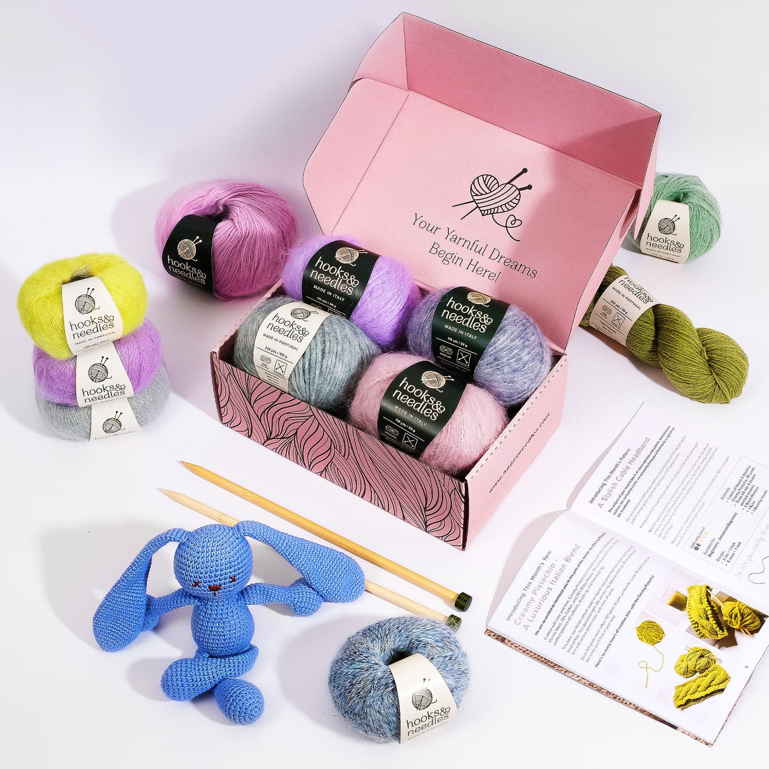 Hooks & Needles Knitting and Crochet Subscription Box